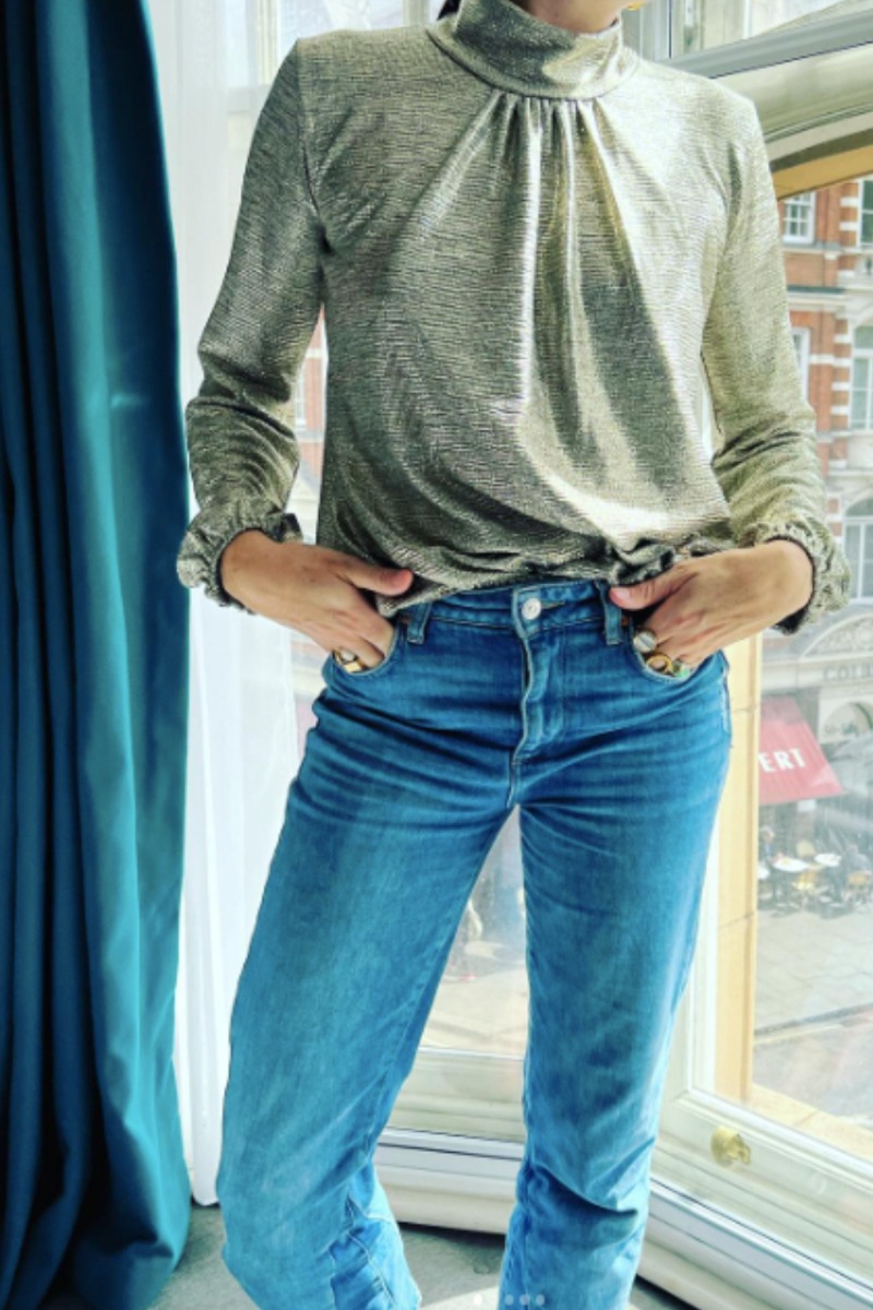 AMBER TOP METALLIC SOFT GOLD