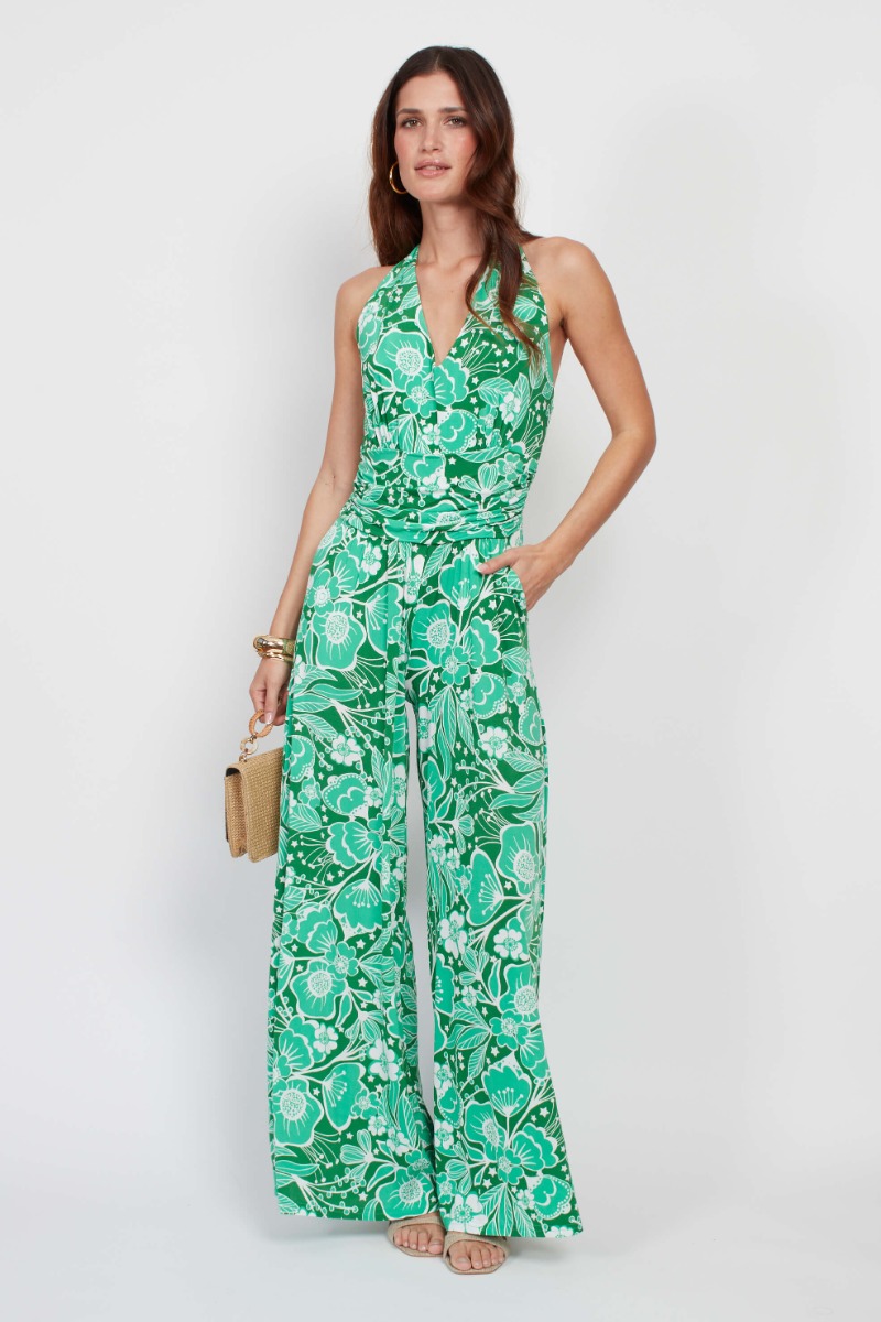 CIARA JUMPSUIT WILDFLOWER GREEN